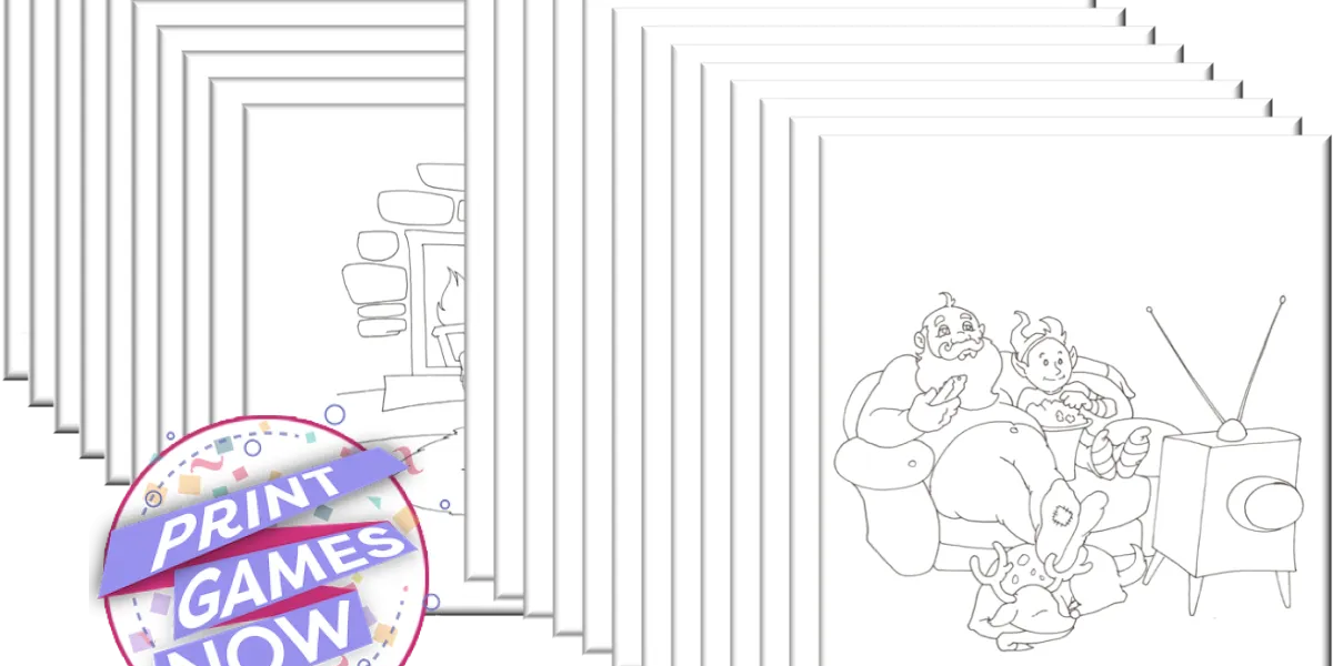 Printable Colouring Book — Print Games Now