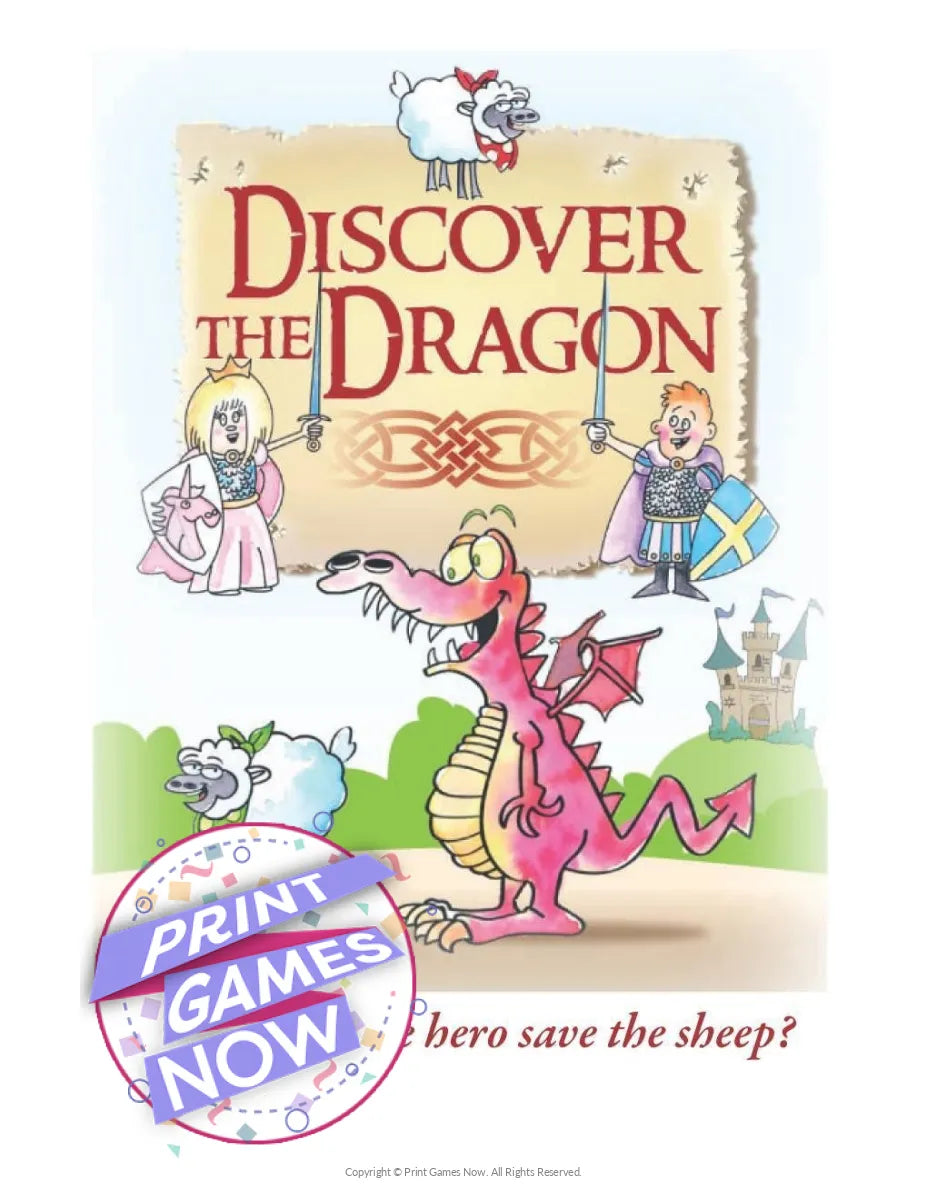 Printable Discover the Dragon Party Game — Print Games Now